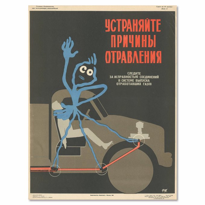 Soviet work safety poster, 1964 - Blogpedia